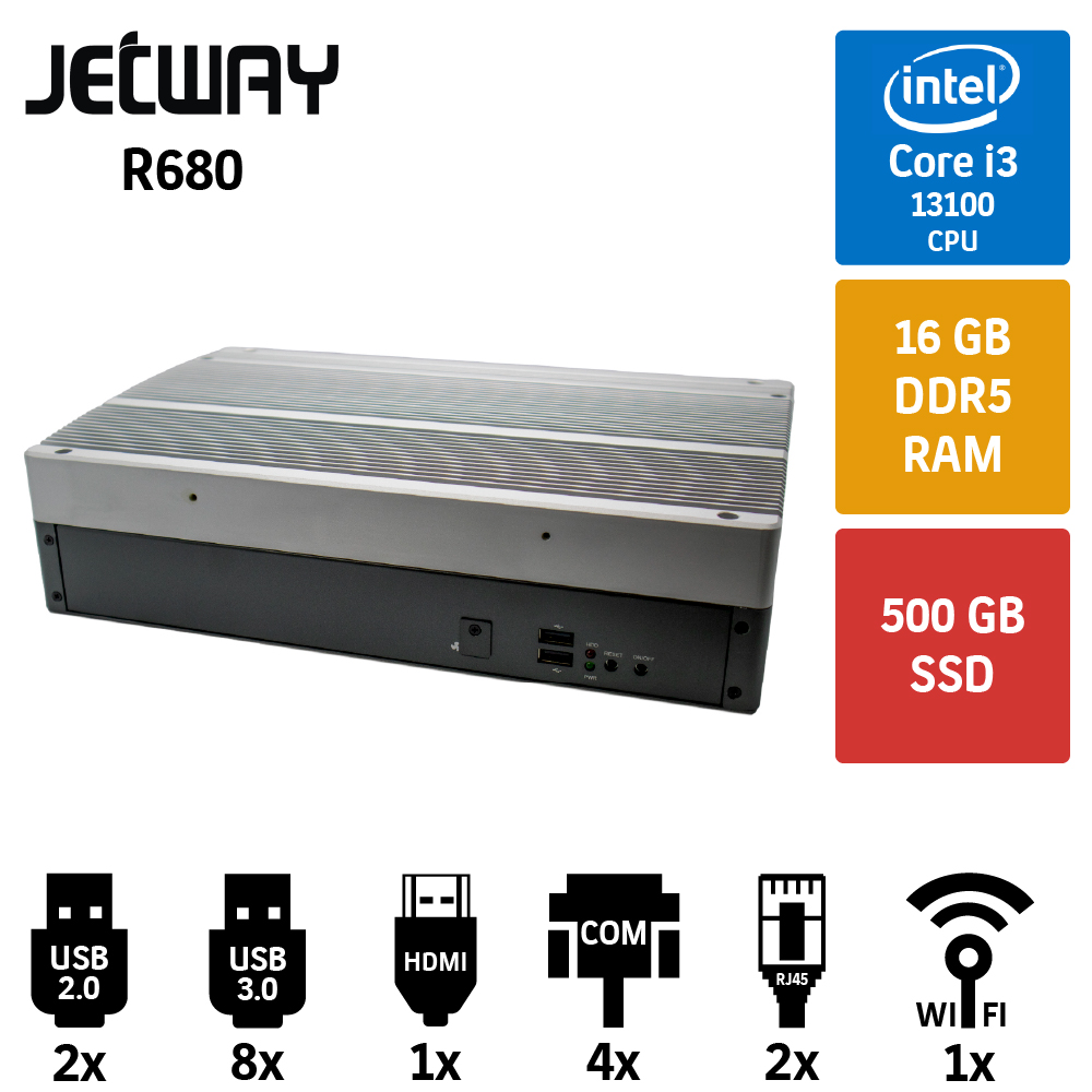 Jetway R680 Yapay Zeka HAILO-8™ Card / 52 TOPS AIPC - Emek Bilgisayar