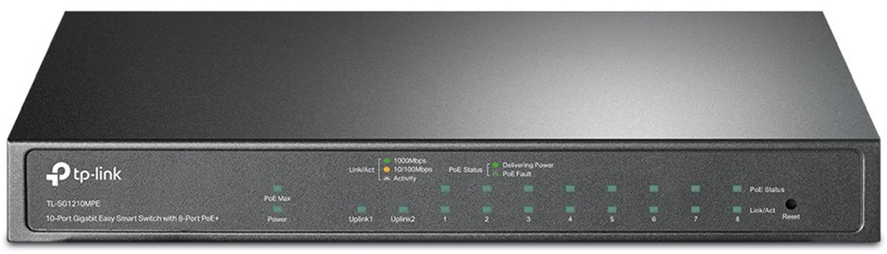 Tp-Link TL-SG1210MPE 8 Port 10-100-1000 Poe+ Switch 2 Port 10-100-1000 ...