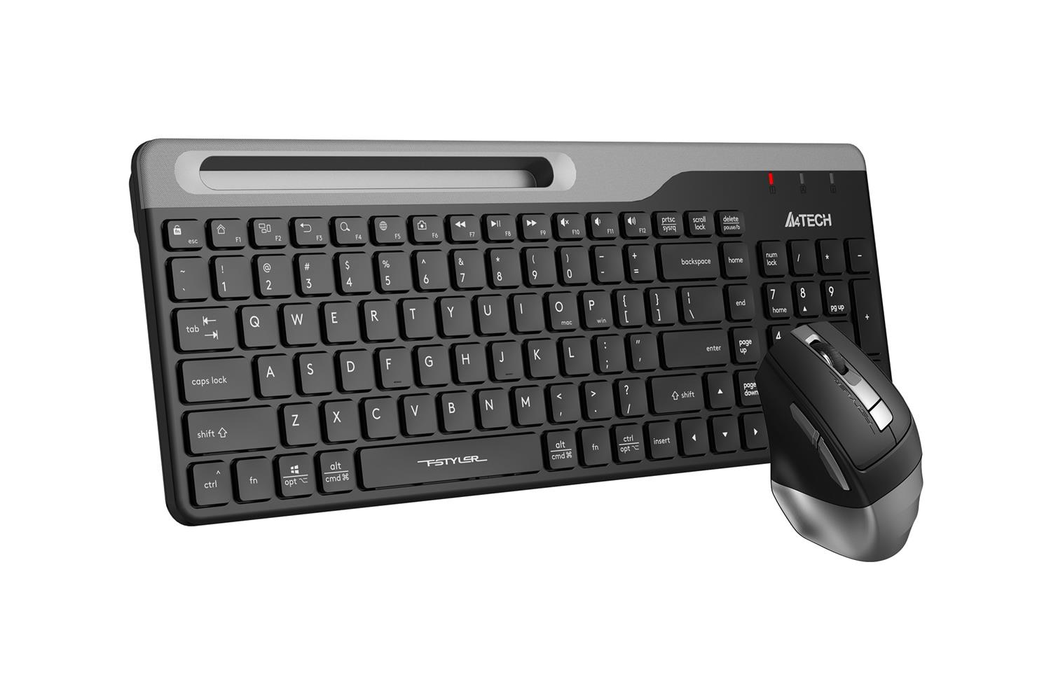 A4 Tech Fstyler FB2535C Gri Bluetooth+2.4G Nano Fn Multimedya Klavye ...