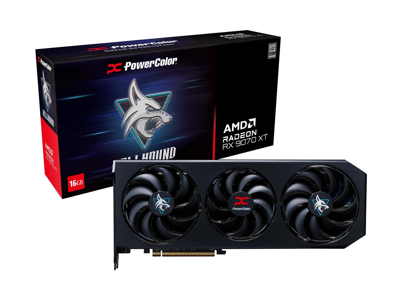 Powercolor Hellhound Radeon RX9070XT 16G-L-OC GDDR6 256Bit Gaming ...